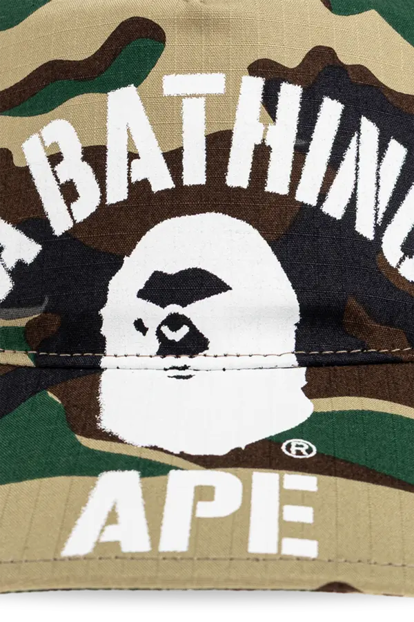 A BATHING APE Baseball Cap Camouflage Pattern