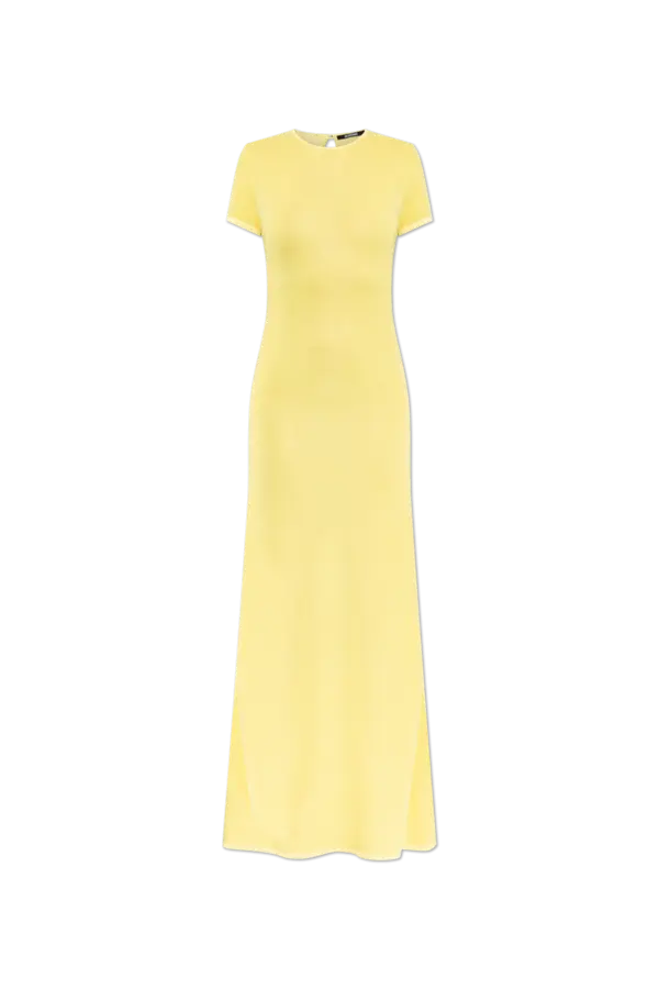Jacquemus Short-sleeve Maxi Dress With Cut-out Detail