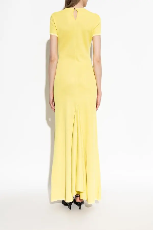 Jacquemus Short-sleeve Maxi Dress With Cut-out Detail