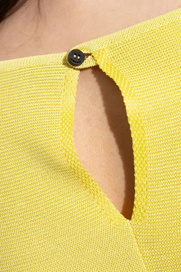 Jacquemus Short-sleeve Maxi Dress With Cut-out Detail