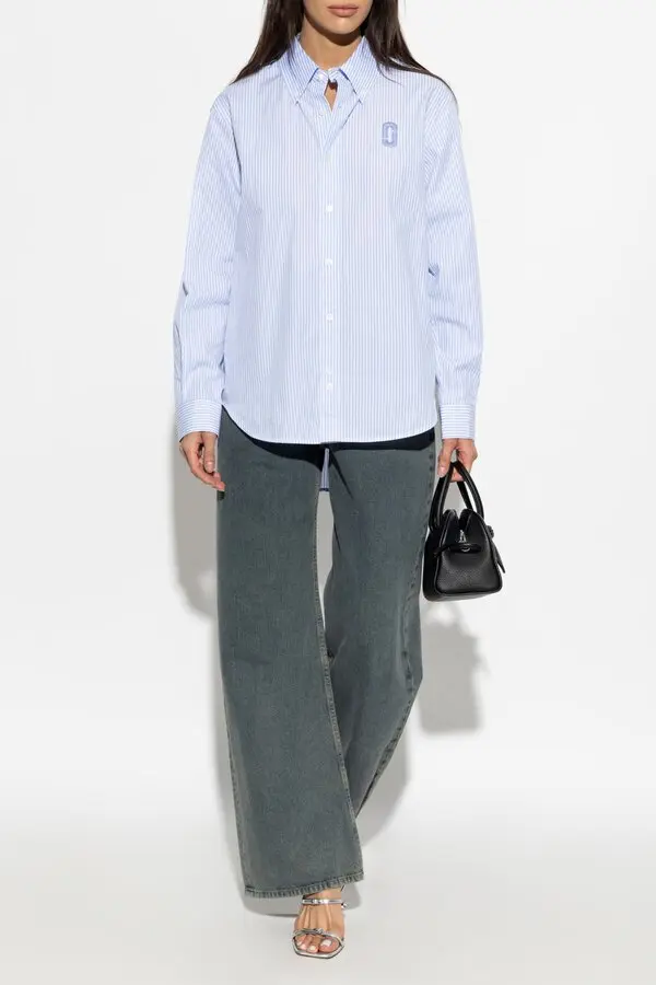Marc Jacobs Striped Cotton Shirt With Embroidered Logo