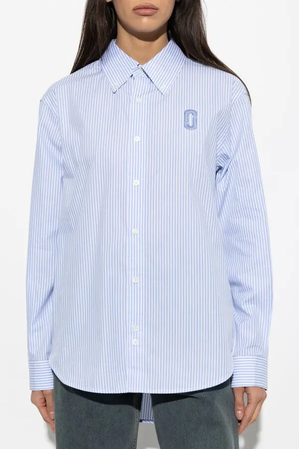 Marc Jacobs Striped Cotton Shirt With Embroidered Logo