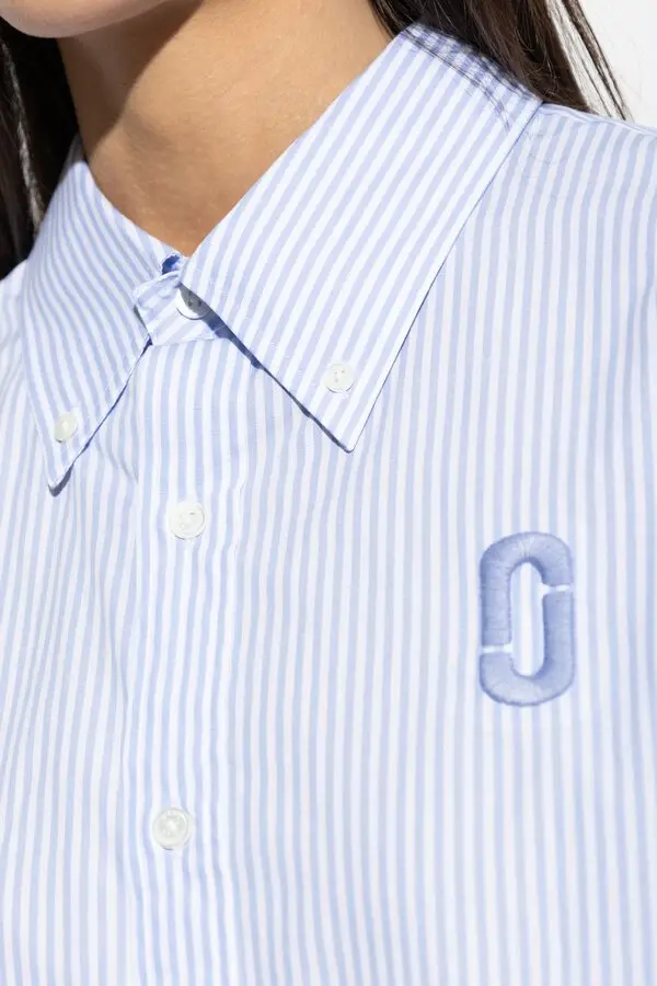 Marc Jacobs Striped Cotton Shirt With Embroidered Logo