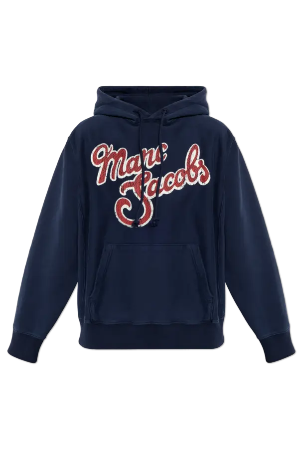 Marc Jacobs Oversized Logo Hoodie - Navy Blue