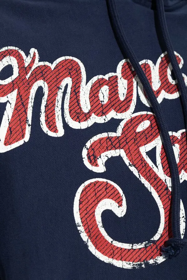 Marc Jacobs Oversized Logo Hoodie - Navy Blue