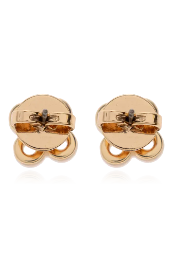 Tory Burch Mother-of-pearl Clover Stud Earrings