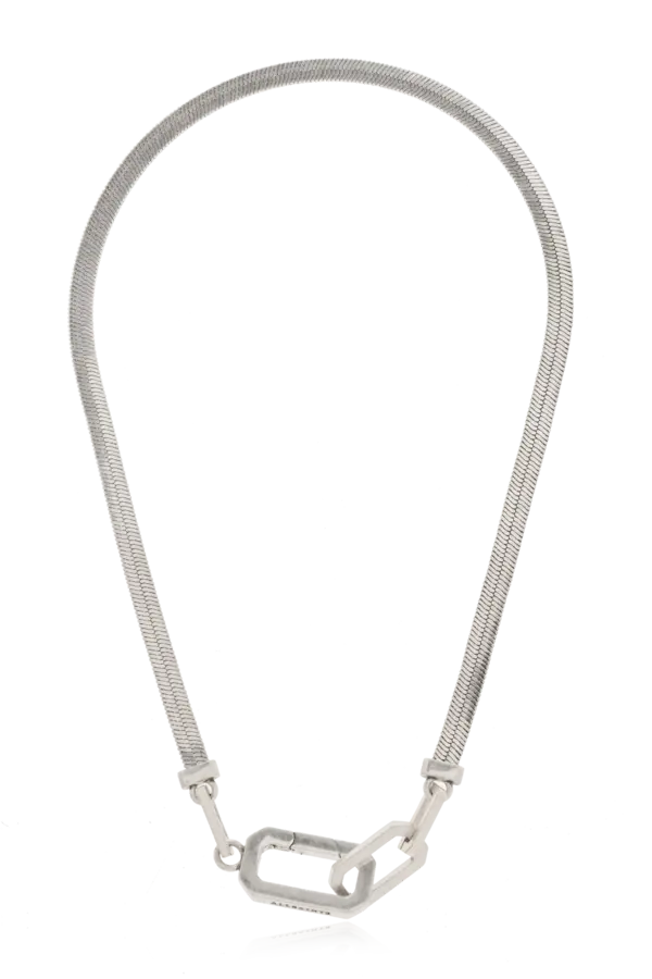ALLSAINTS Tone Brass Link Necklace - Silver