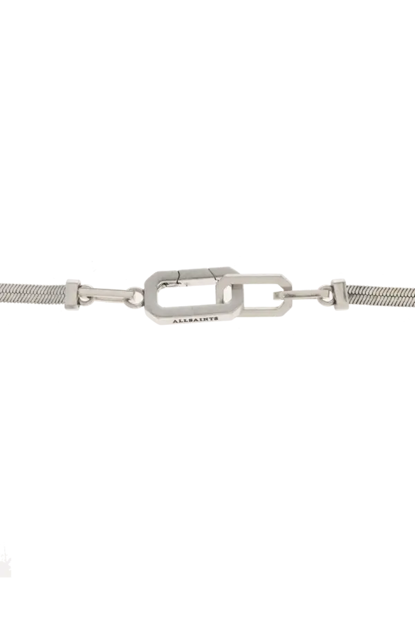 ALLSAINTS Tone Brass Link Necklace - Silver