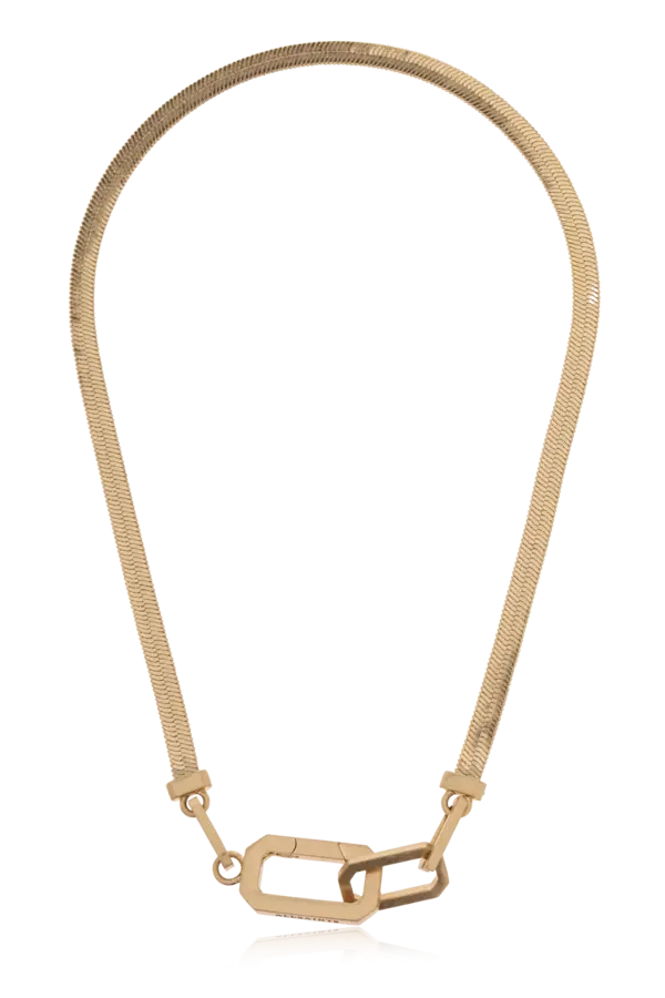 ALLSAINTS Short Geometric Link Necklace - Gold