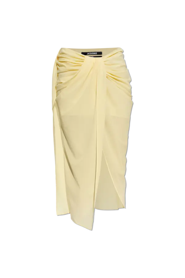 Jacquemus Draped Midi Pareo - Yellow