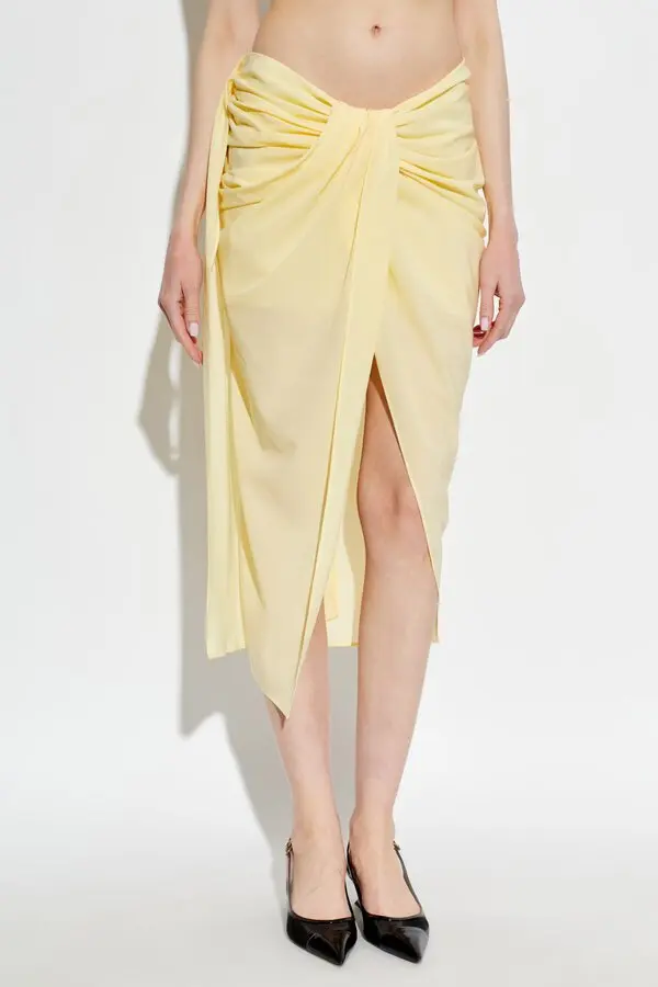 Jacquemus Draped Midi Pareo - Yellow