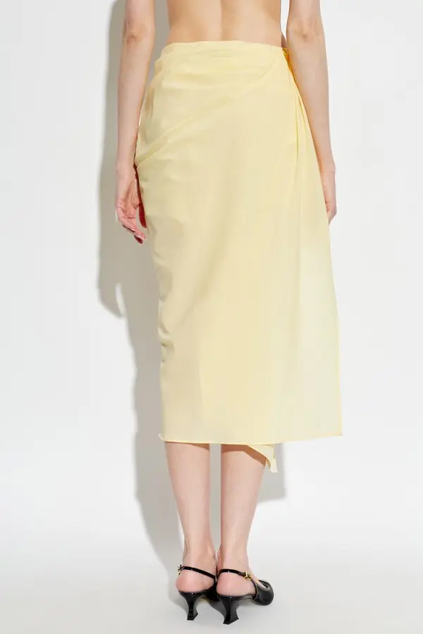 Jacquemus Draped Midi Pareo - Yellow