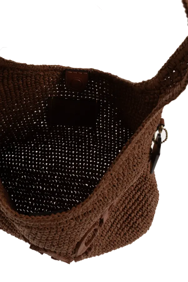 COACH Brooklyn 28 Raffia Shoulder Bag