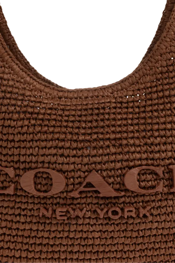 COACH Brooklyn 28 Raffia Shoulder Bag