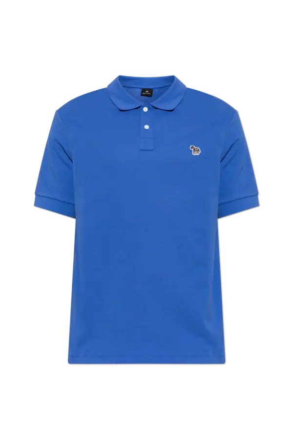 Paul Smith Polo With Patch - Blue