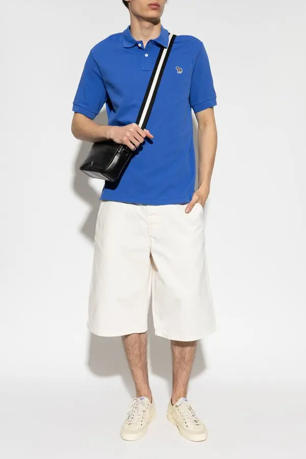 Paul Smith Polo With Patch - Blue