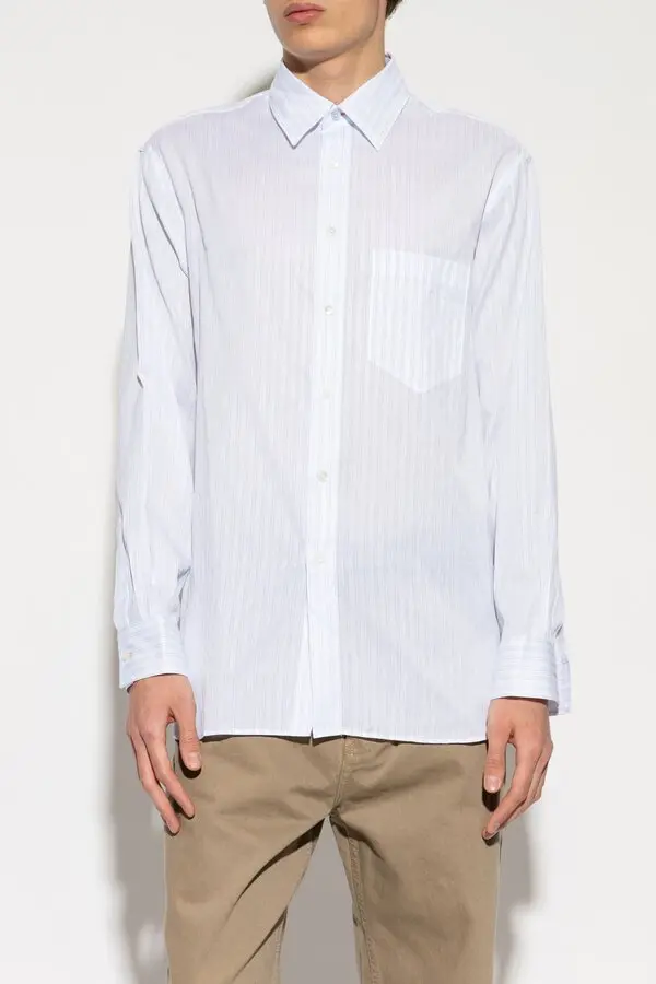 Paul Smith Shirt With Striped Pattern - White