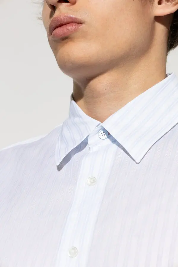 Paul Smith Shirt With Striped Pattern - White
