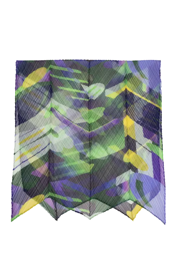 Issey Miyake Pleated Scarf - Multicolour