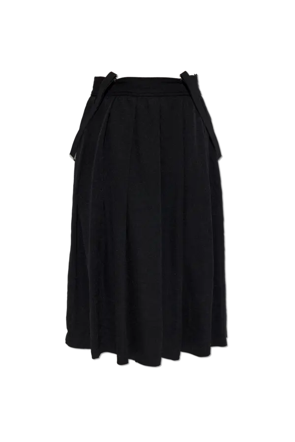 Comme Des Garçons Midi Skirt With Detachable Suspenders