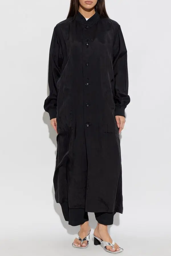 Comme Des Garçons Printed Logo Coat