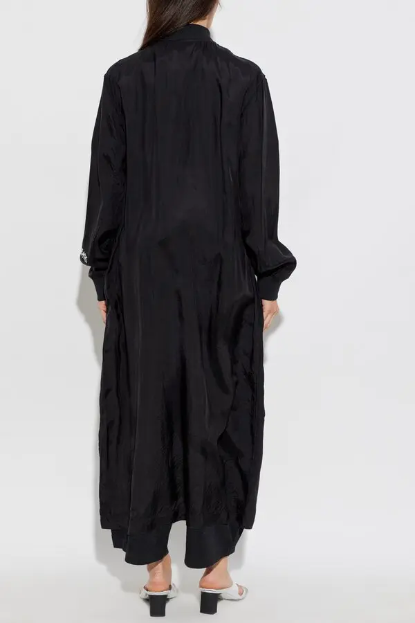 Comme Des Garçons Printed Logo Coat