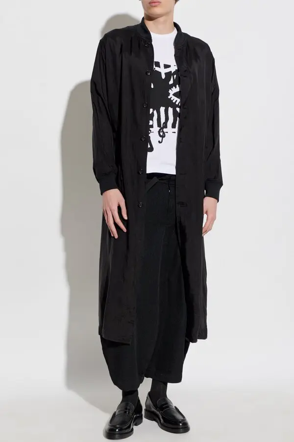 Comme Des Garçons Printed Logo Coat