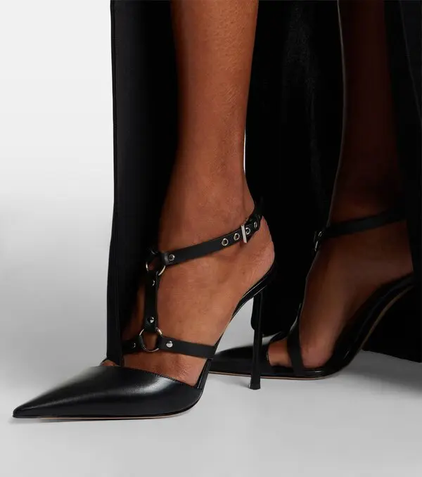 TOM FORD Leather Slingback Pumps - Black