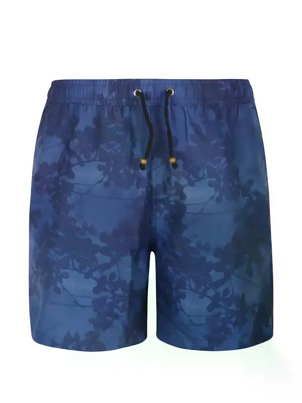 ESCAPISTA Floral Print Swim Shorts
