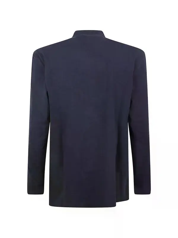 ESCAPISTA Nelson Bib-front Band-collar Shirt