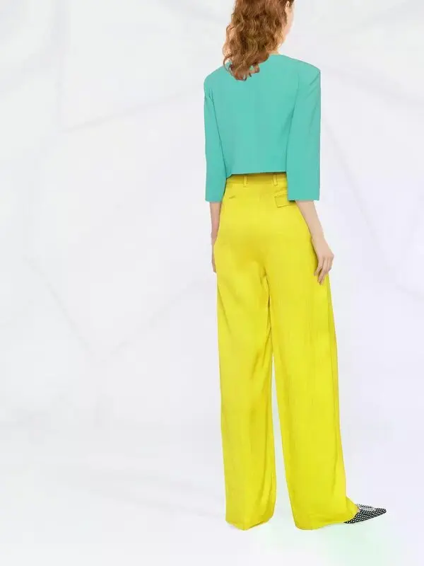 Patrizia Pepe Emerald Cropped Jacket