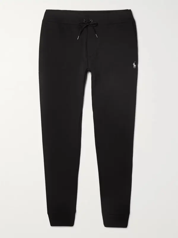 Polo Ralph Lauren Slim-fit Tapered Jersey Sweatpants - Black