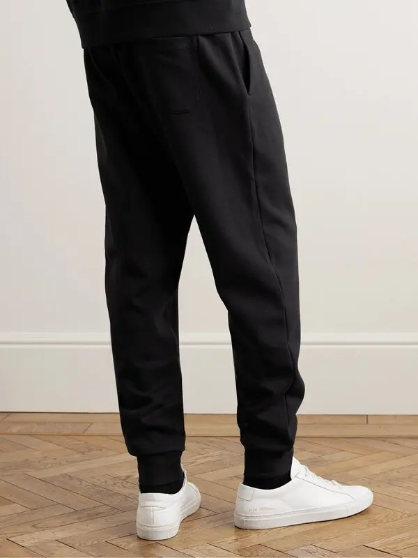 Polo Ralph Lauren Slim-fit Tapered Jersey Sweatpants - Black