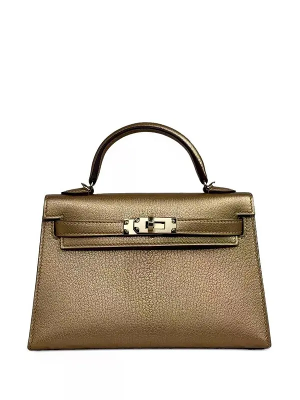 Hermès 2025 Mini Kelly Sellier 20 Handbag - Gold