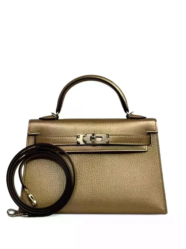 Hermès 2025 Mini Kelly Sellier 20 Handbag - Gold