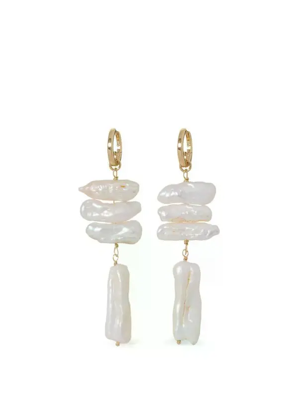 ROXANNE ASSOULIN Pearl Branch Drop Earrings - Gold