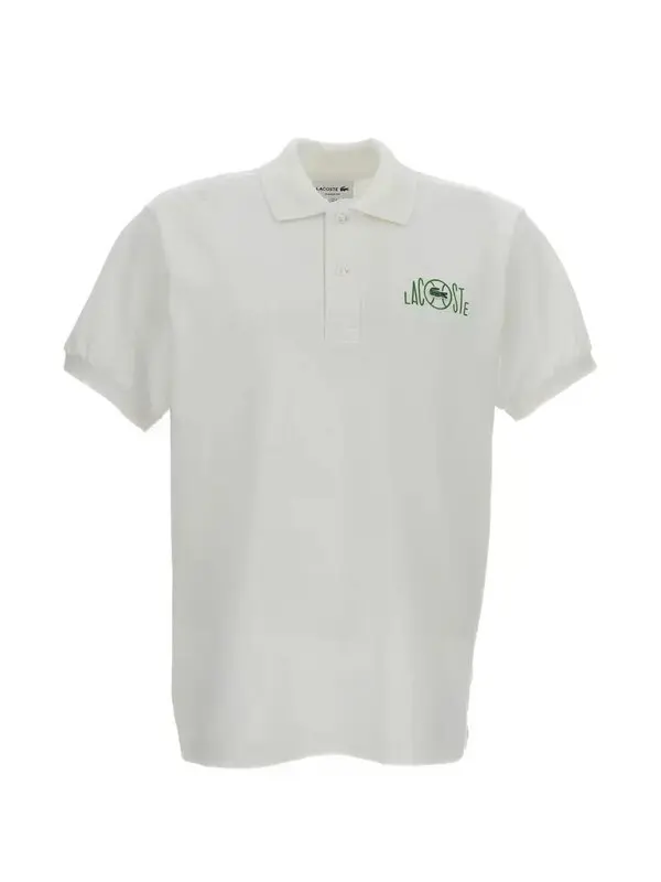 Lacoste Logo-embroidered Polo Shirt - White
