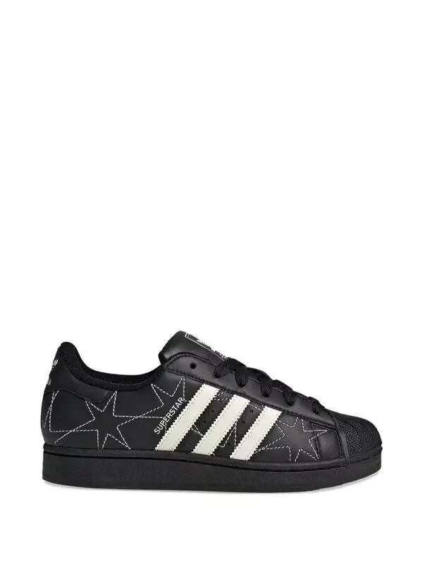 Adidas Superstar Star Ii Embroidered Sneakers - Black