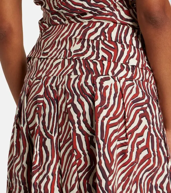 Proenza Schouler Printed Cotton-blend Midi Skirt