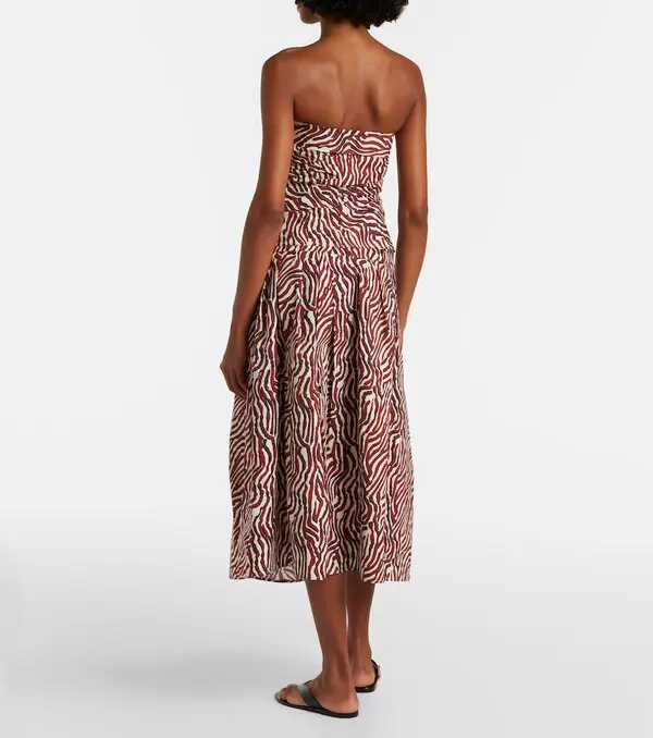 Proenza Schouler Printed Cotton-blend Midi Skirt