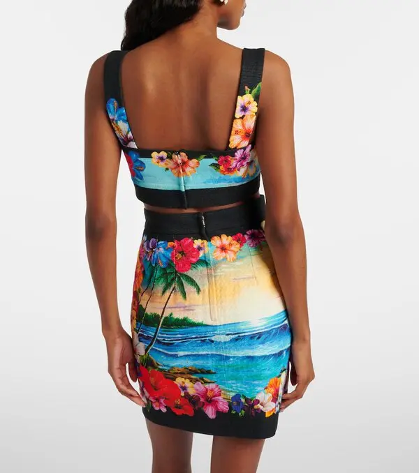 Dolce & Gabbana Printed Cropped Top