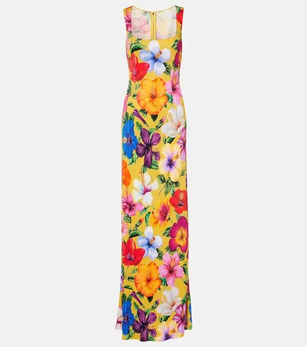 Dolce & Gabbana Floral Maxi Gown - Multicoloured