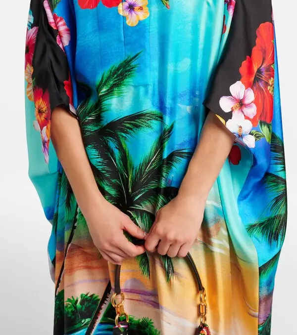 Dolce & Gabbana Printed Silk Kaftan