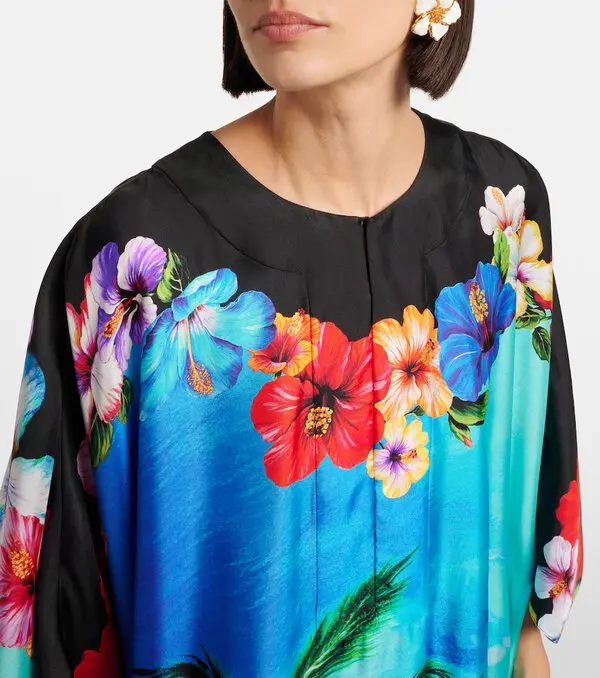 Dolce & Gabbana Printed Silk Kaftan