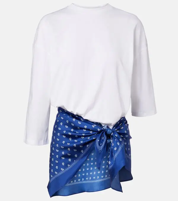 Christopher Esber Silk-trimmed Cotton Beach Cover-up - White