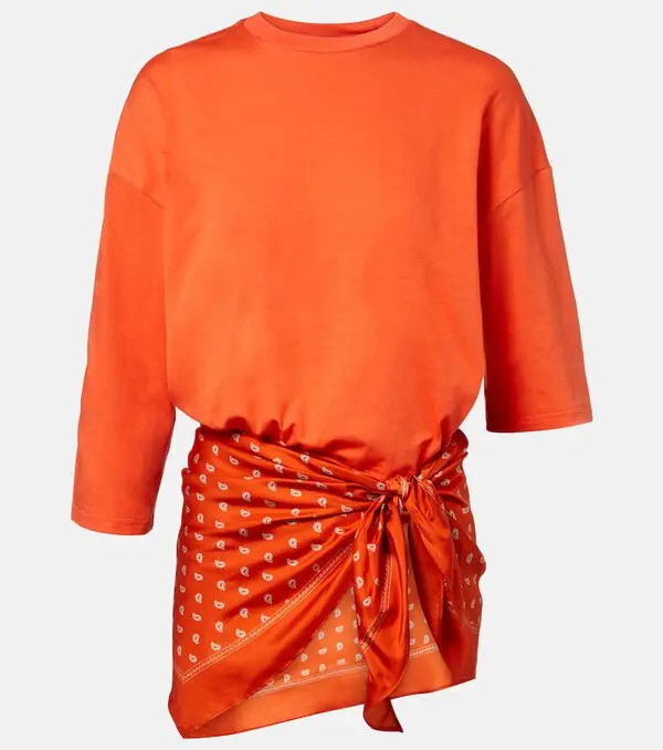 Christopher Esber Bandana Cotton Beach Cover-up - Orange
