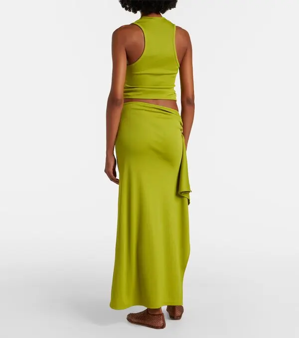 Christopher Esber Crystal Embellished Maxi Skirt