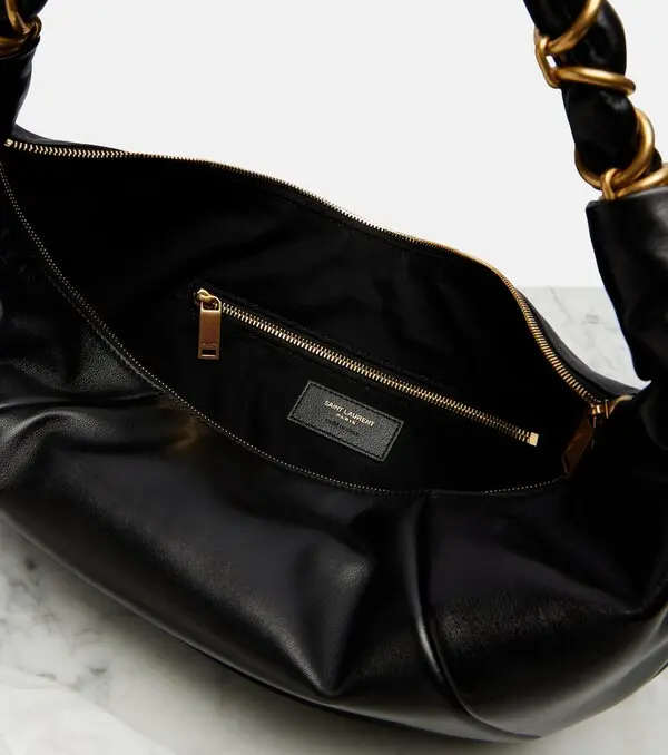 Saint Laurent Amalia Leather Shoulder Bag