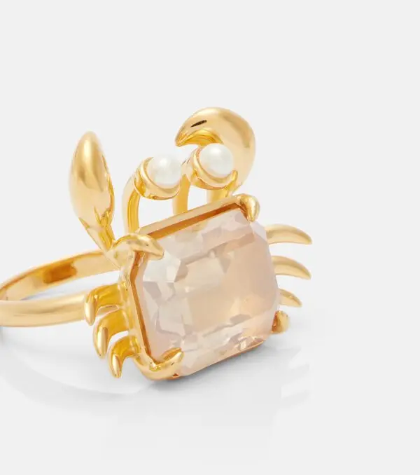 Oscar De La Renta Crab Embellished Ring