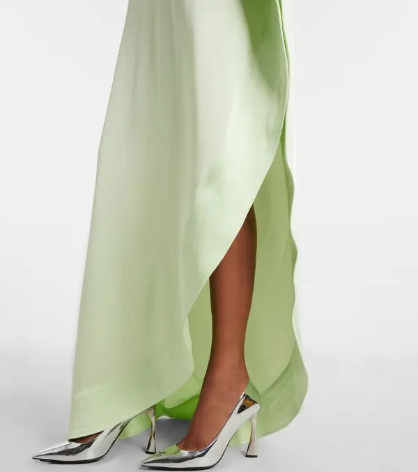 Stella McCartney Asymmetrical Satin Cocktail Dress